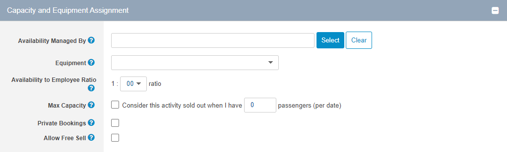Setting up Capacity and Equipment – Zaui Software Support