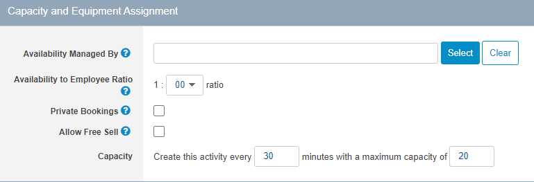 Setting up Capacity and Equipment – Zaui Software Support